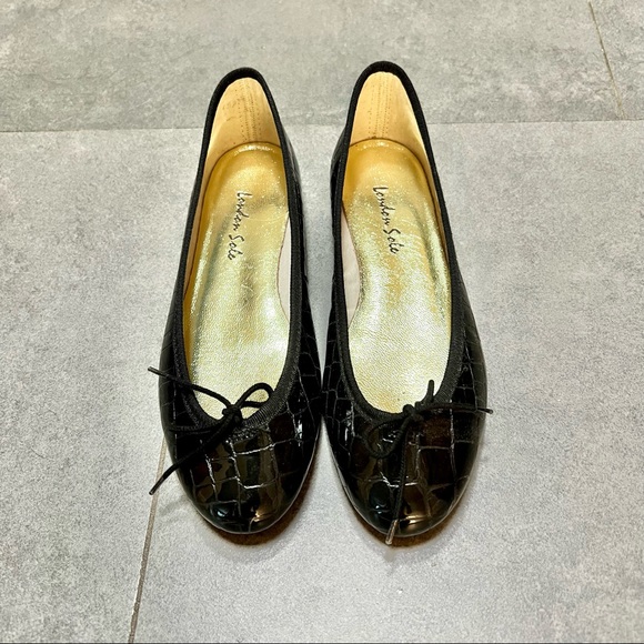 London Sole | Shoes | New London Sole Ballet Flats Croc Embossed | Poshmark